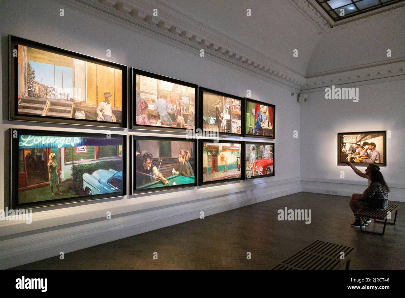 Paintings by Bob Dylan displayed at the Halcyon Gallery July 2022 ...