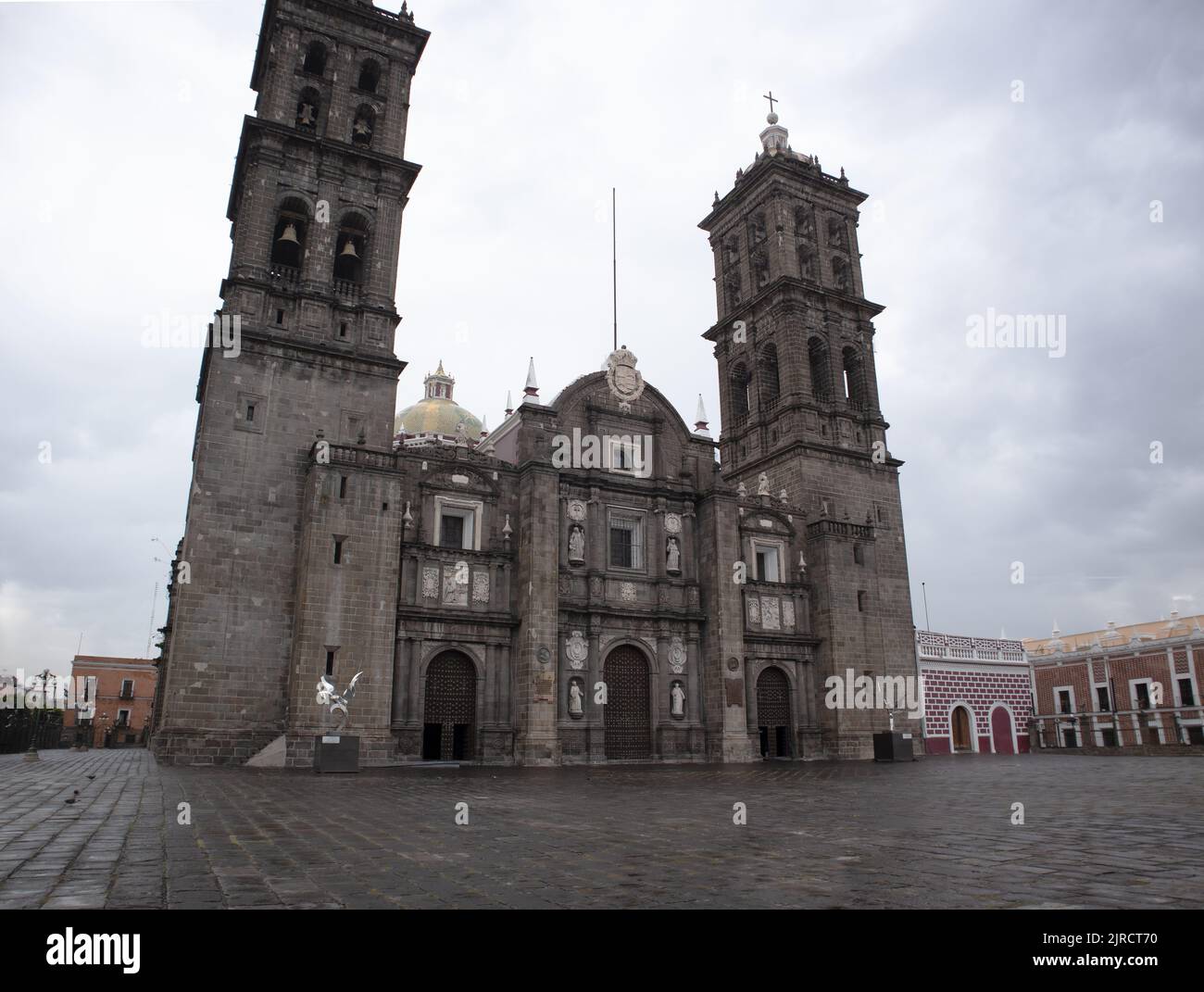 Puebla Cathedral, Mexican Baroque Church, The Basilica Cathedral of ...