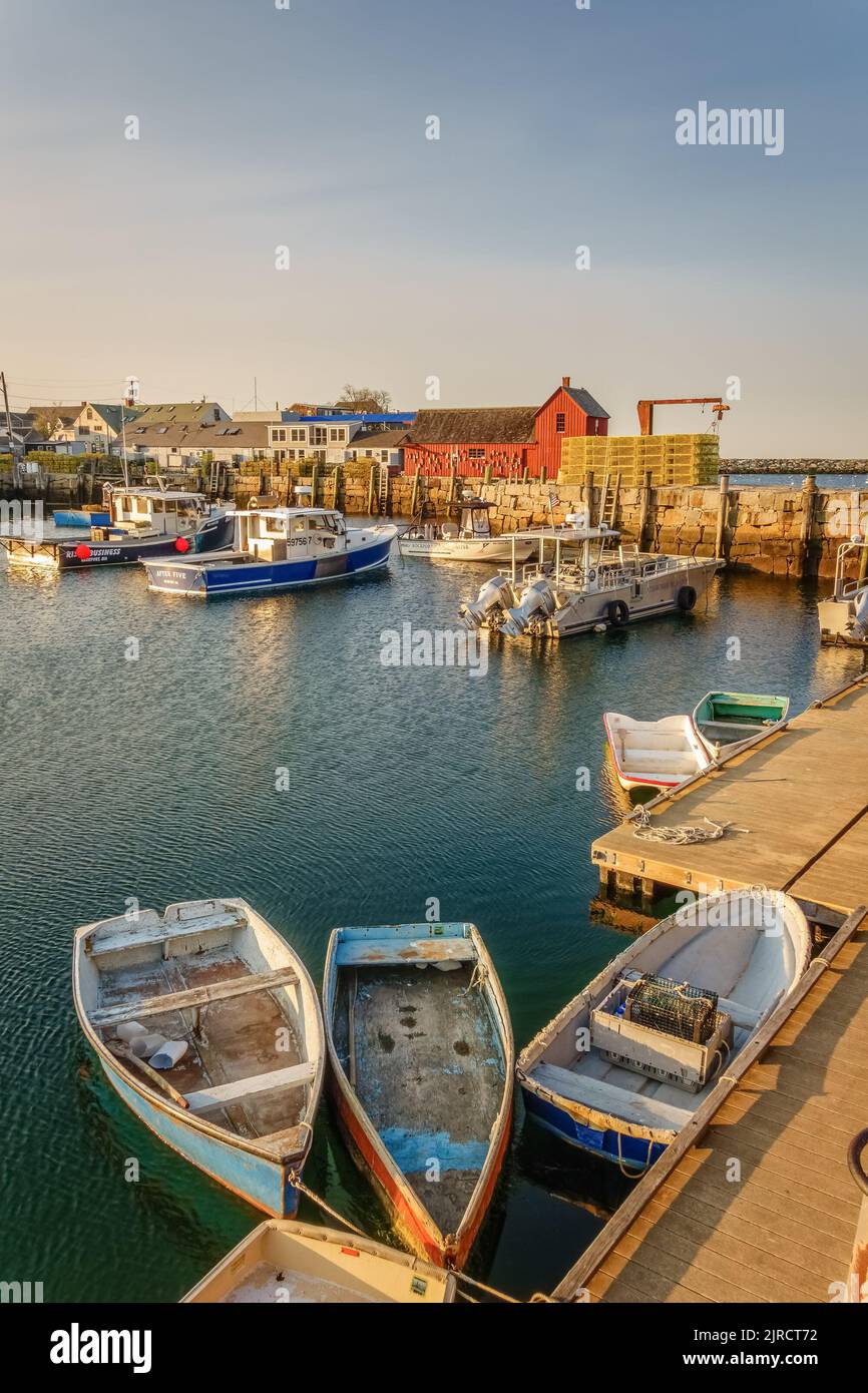 The historic fishing village of Rockport, Mass. is a popular tourist ...