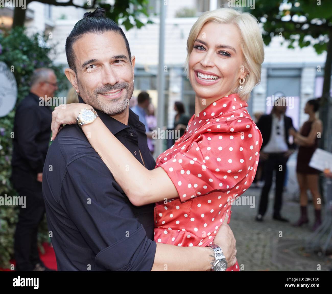 Hamburg, Germany. 23rd Aug, 2022. Verena Kerth, presenter, and her ...