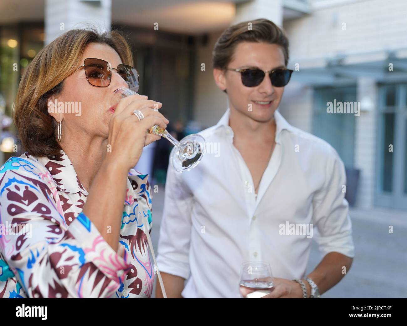 Hamburg, Germany. 23rd Aug, 2022. Claudia Obert, entrepreneur, and her ...