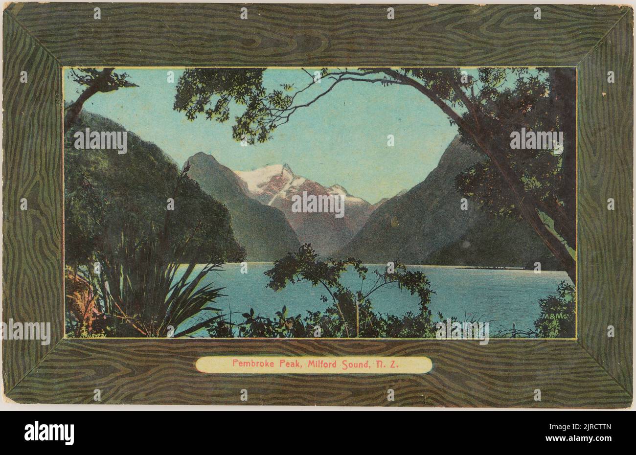 Pembroke Peak, Milford Sound, New Zealand, 1904-1915, Milford Sound, by ...