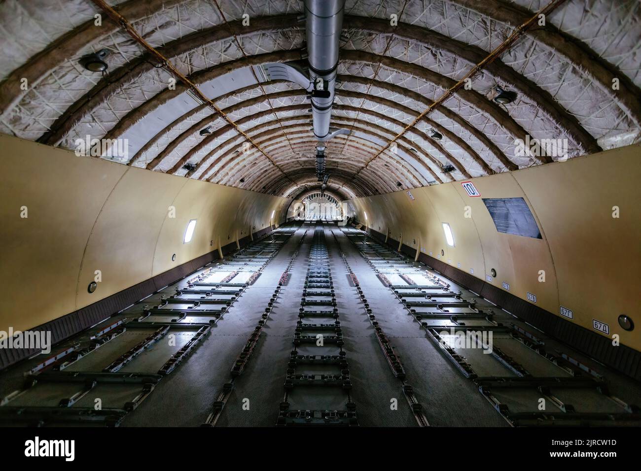 Inside the cargo bay of the aircraft Stock Photo - Alamy