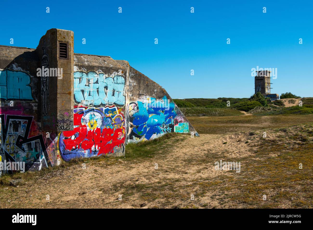 Bego Atlantic Wall remains, Quiberon, france Stock Photo - Alamy