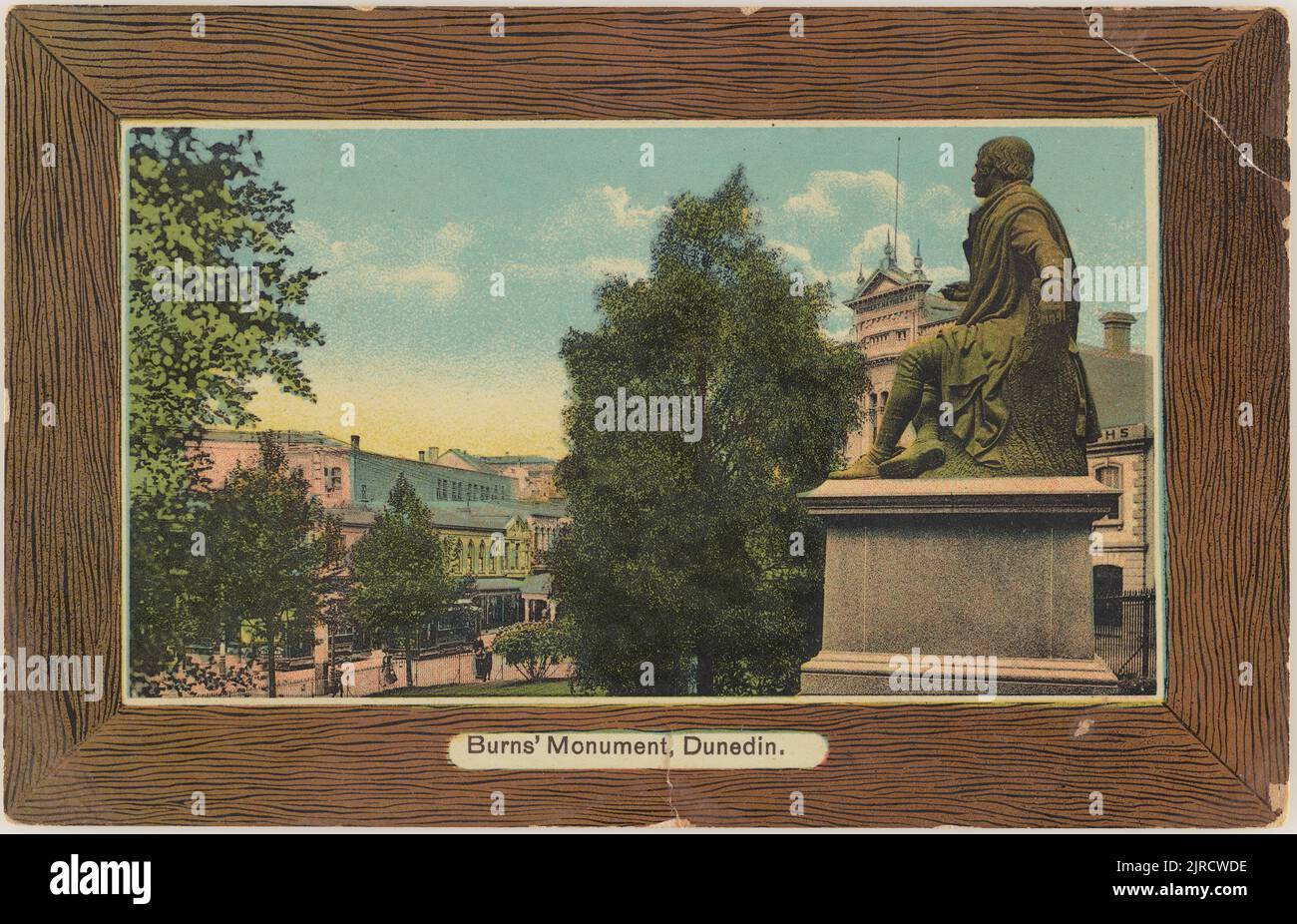 Burns Monument, Dunedin, 1904-1914, Dunedin, by Muir & Moodie Stock ...