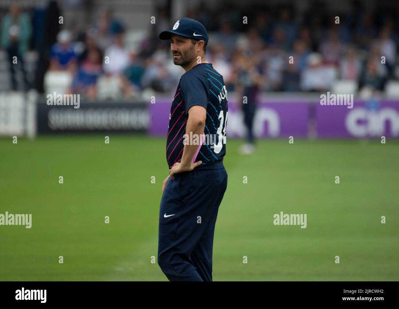 Tim Murtugh stands on during a 50 over cup game against Sussex in hove ...