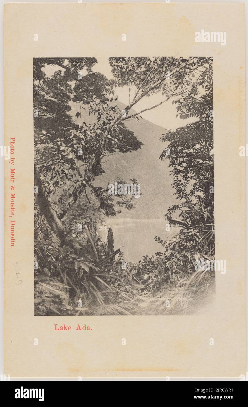 Lake Ada, 1900-1903, Milford Sound, by Muir & Moodie Stock Photo - Alamy