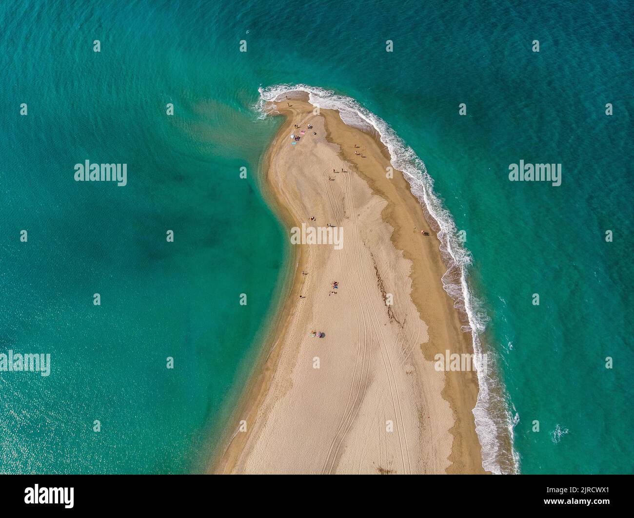 Drone shot bay in seaside hi-res stock photography and images - Alamy