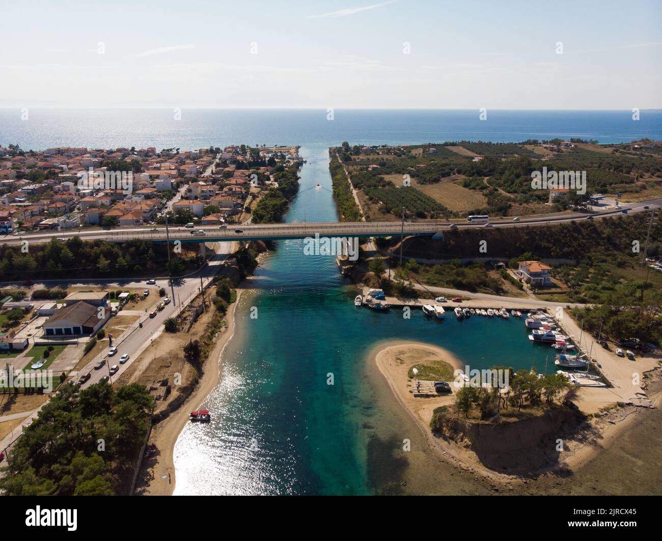 Canal of Nea Potidea - Halkididki Greece, Potidea channel (Nea Potidea ...