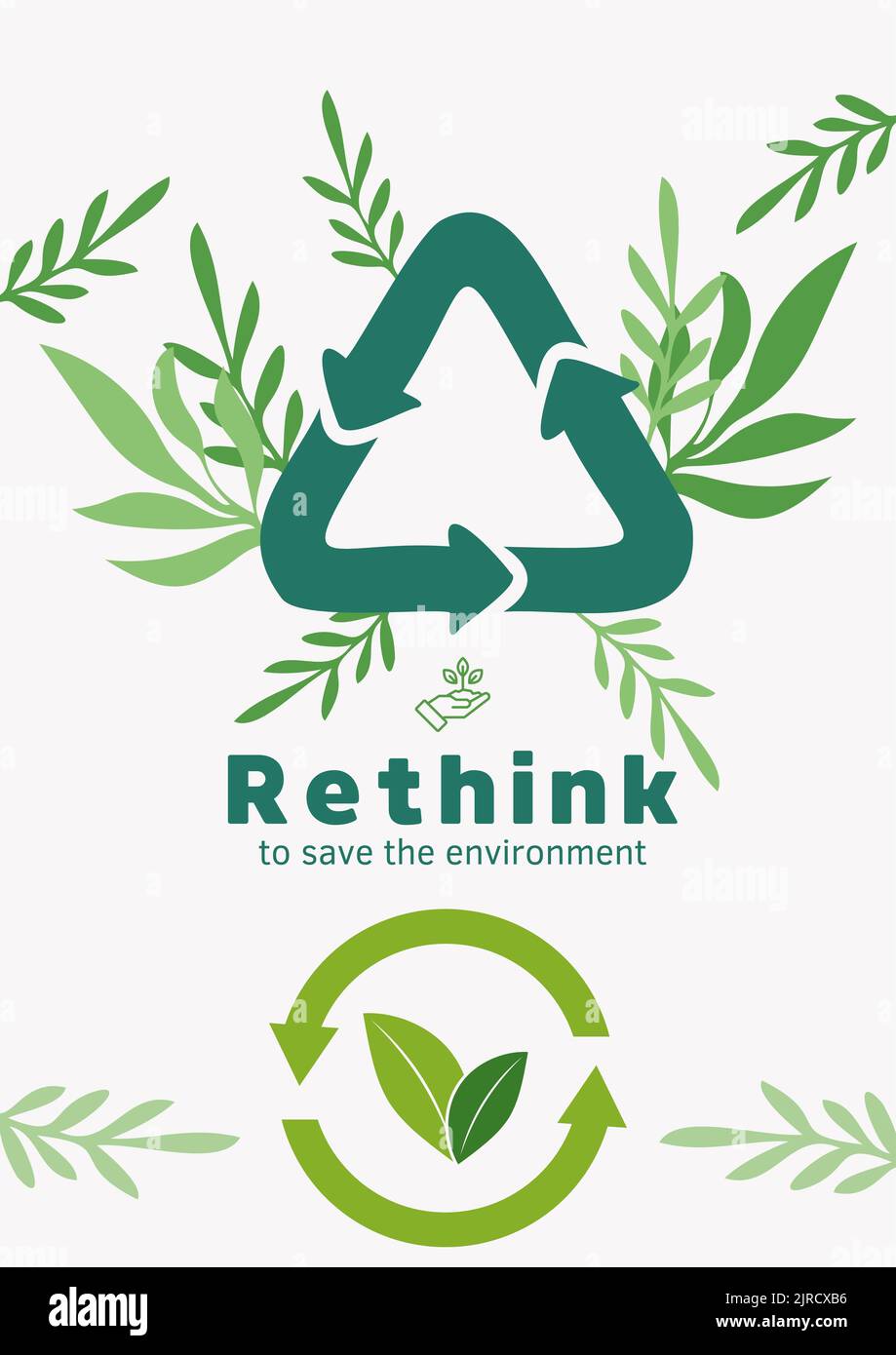 Rethink to save the environment Stock Photo - Alamy