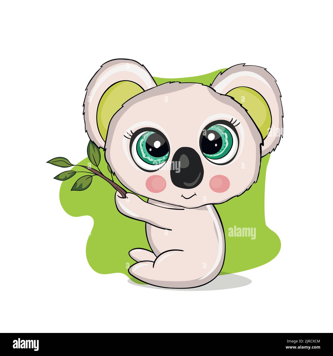 Cute panda baby isolated on white background. Funny australian animals ...