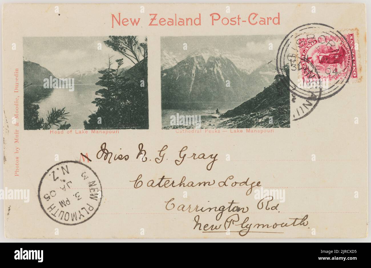 Lake Manapouri, New Zealand, 1900-1903, Manapouri, Lake, by Muir ...