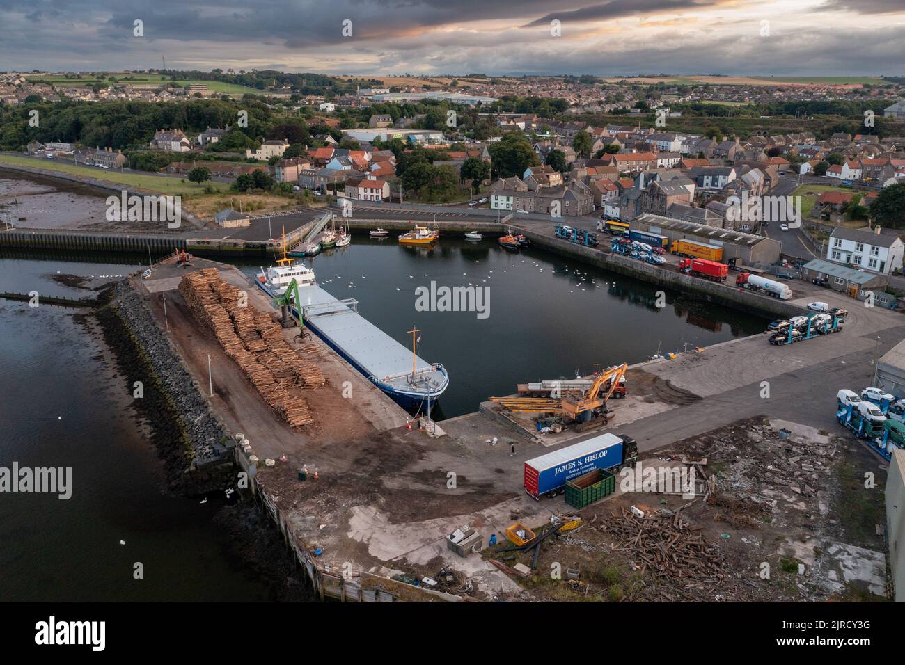 The Port Of Berwick On The Tweed Estuary Tweedmouth Berwick Upon Tweed Northumberland Uk
