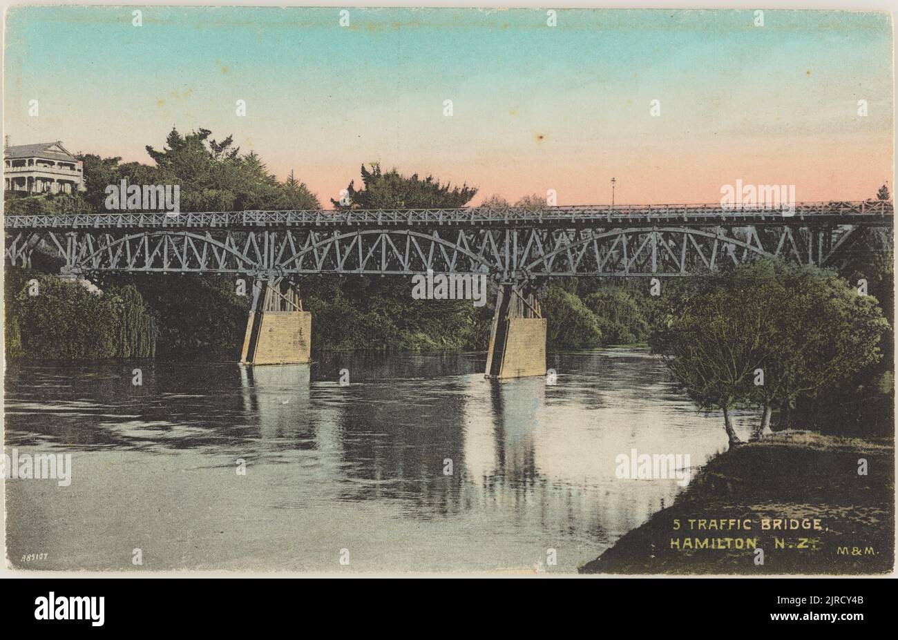 Traffic Bridge, Hamilton, New Zealand, 1904-1915, Hamilton, by Muir ...