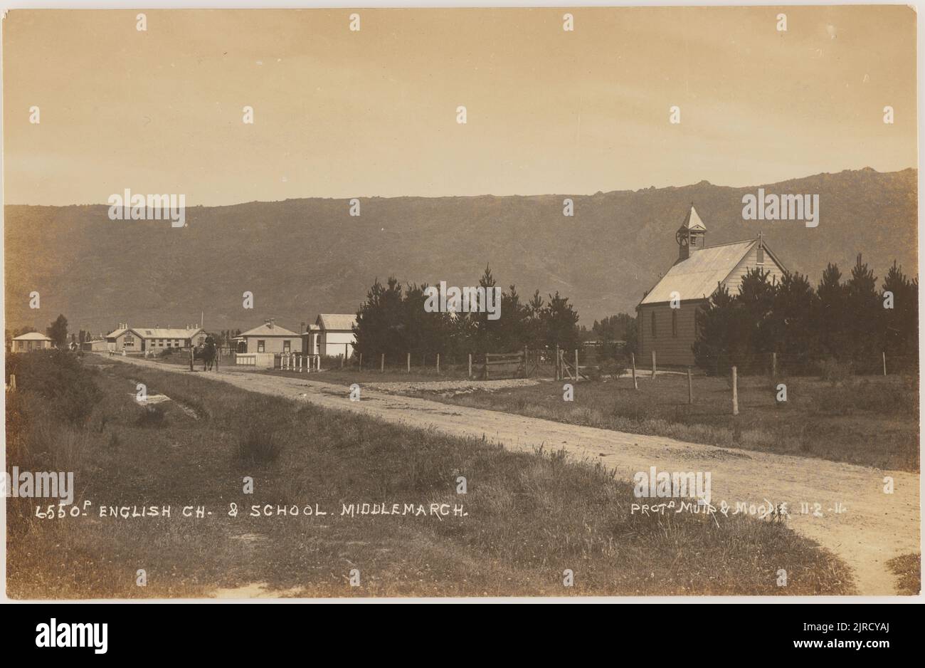 English Church and School, Middlemarch, 1911, Middlemarch, by Muir ...