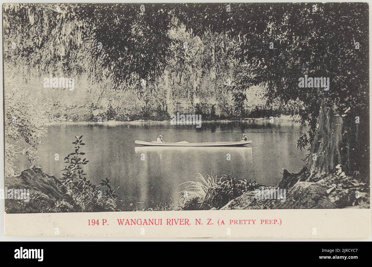 Wanganui River, New Zealand, A pretty peep, 1905, Whanganui River, by ...