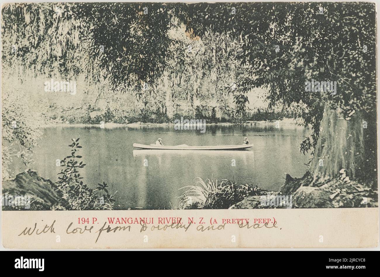 Wanganui River, New Zealand, A pretty peep, 1905, Whanganui River, by ...