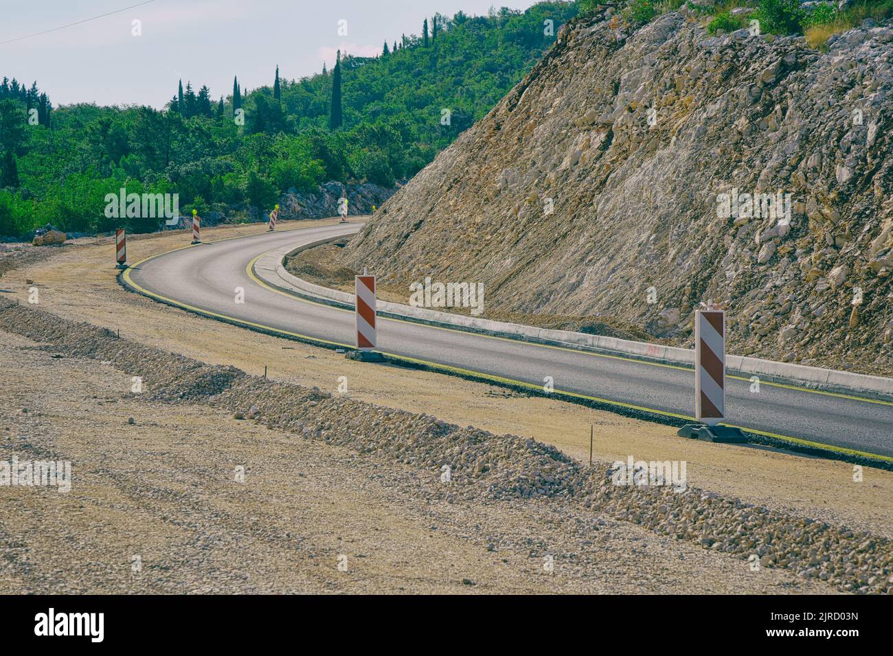 Construction site of an expressway through a rural area Stock Photo - Alamy