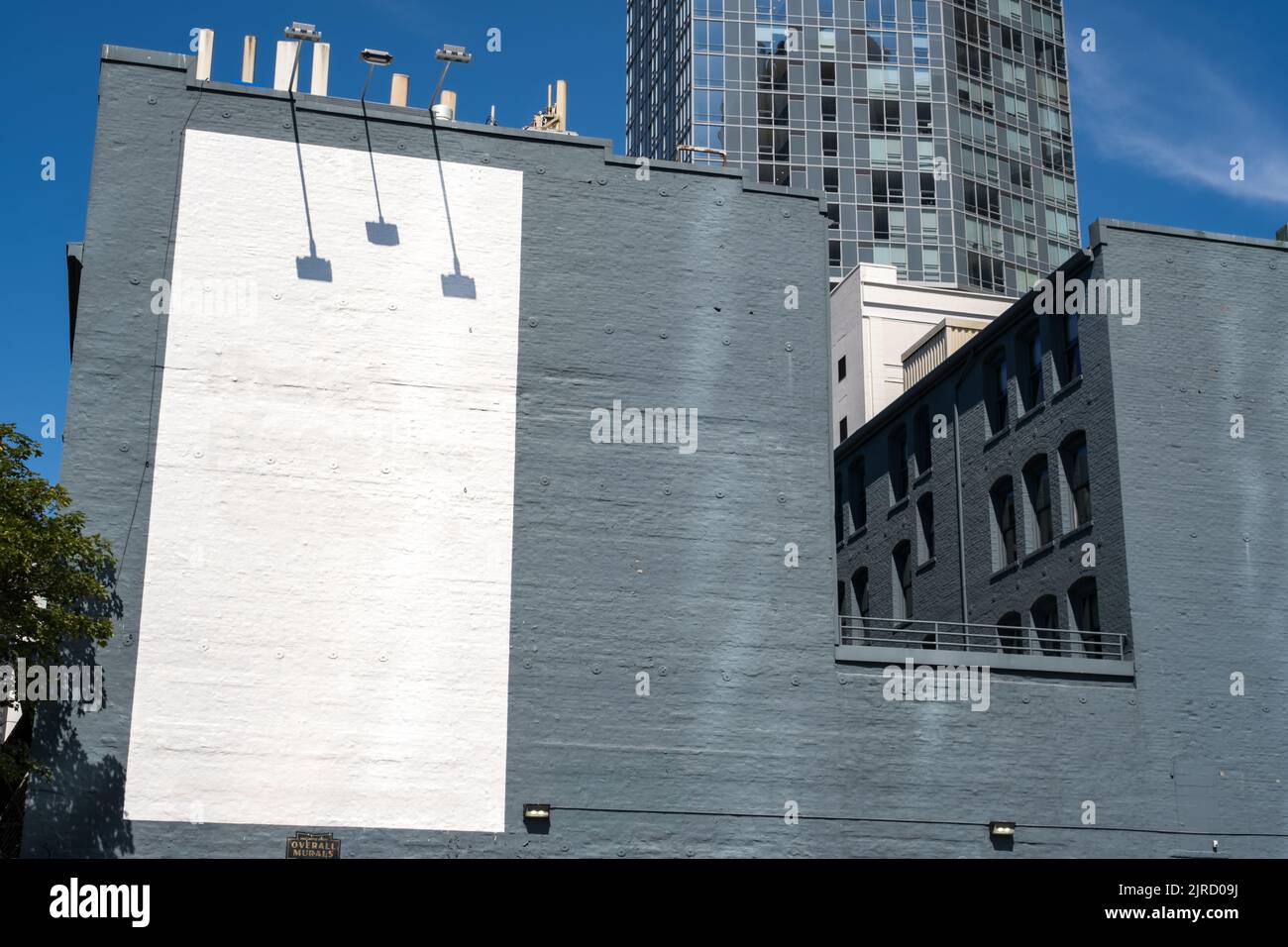 Seattle, USA. 23 Aug, 2022. Blank Ad wall on 1st ave in downtown Stock ...