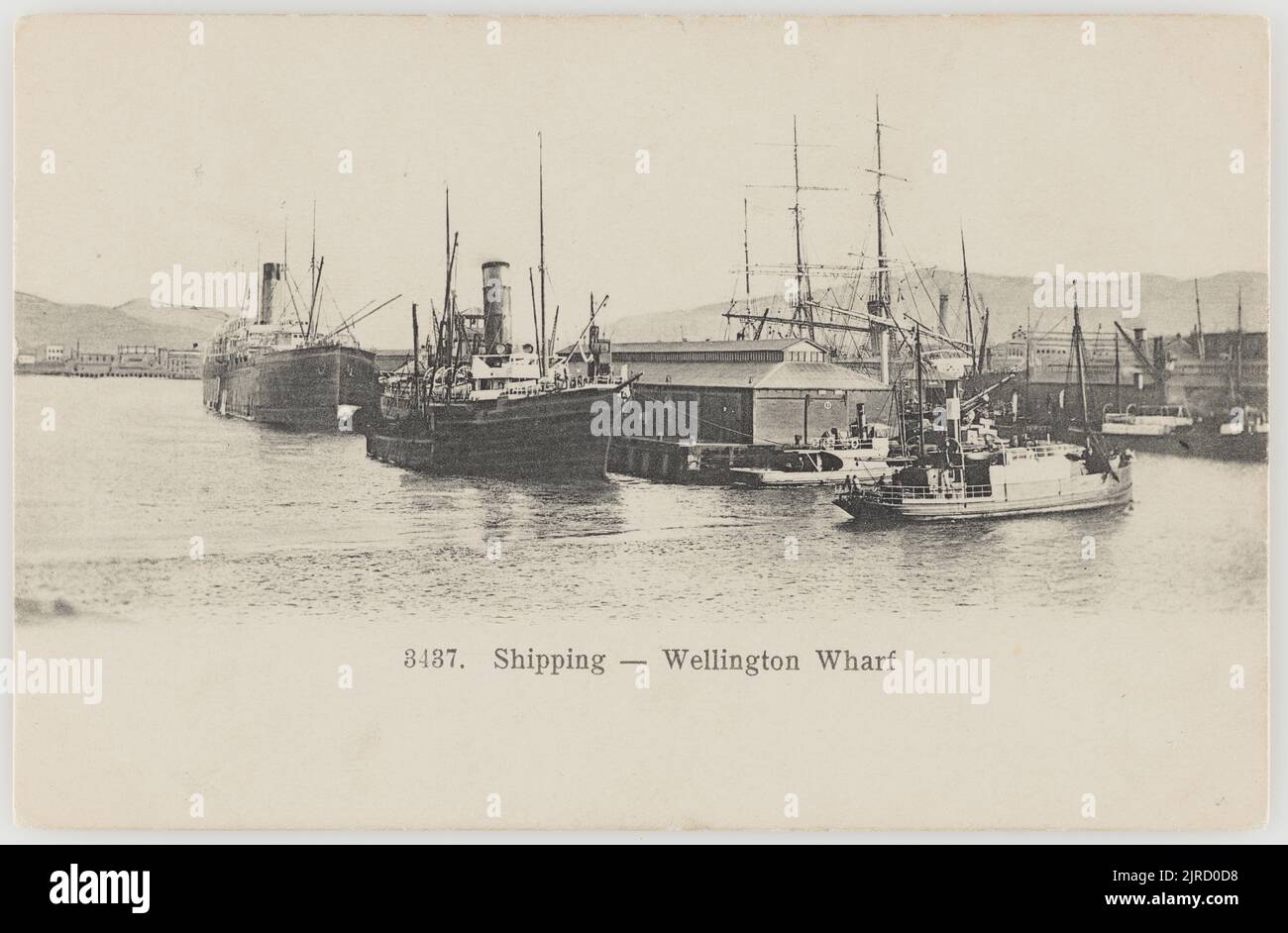 Shipping, Wellington wharf, 1900-1903, Wellington, by Muir & Moodie ...