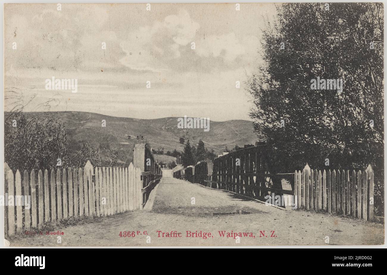 Traffic Bridge, Waipawa, 1904-1915, Waipawa, by Muir & Moodie Stock ...