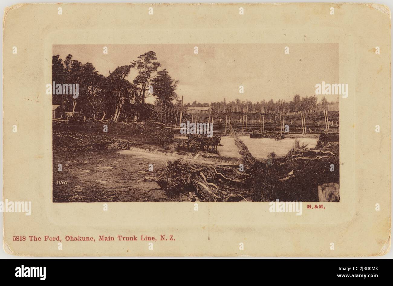 The Ford, Ohakune, Main Trunk Line, New Zealand, 1909, Ohakune, by Muir ...