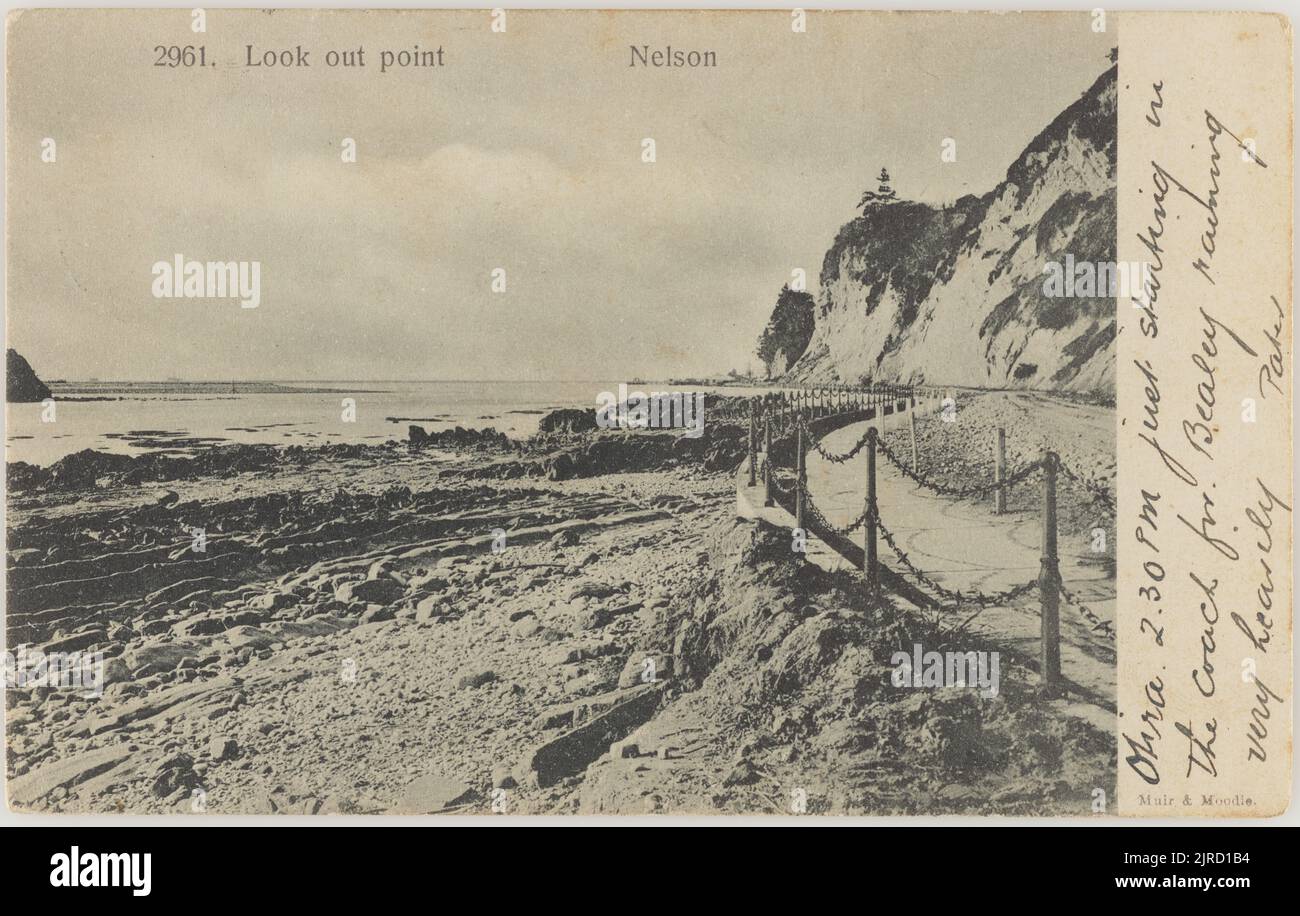 Lookout Point, Nelson, 1904, Nelson, by Muir & Moodie Stock Photo - Alamy