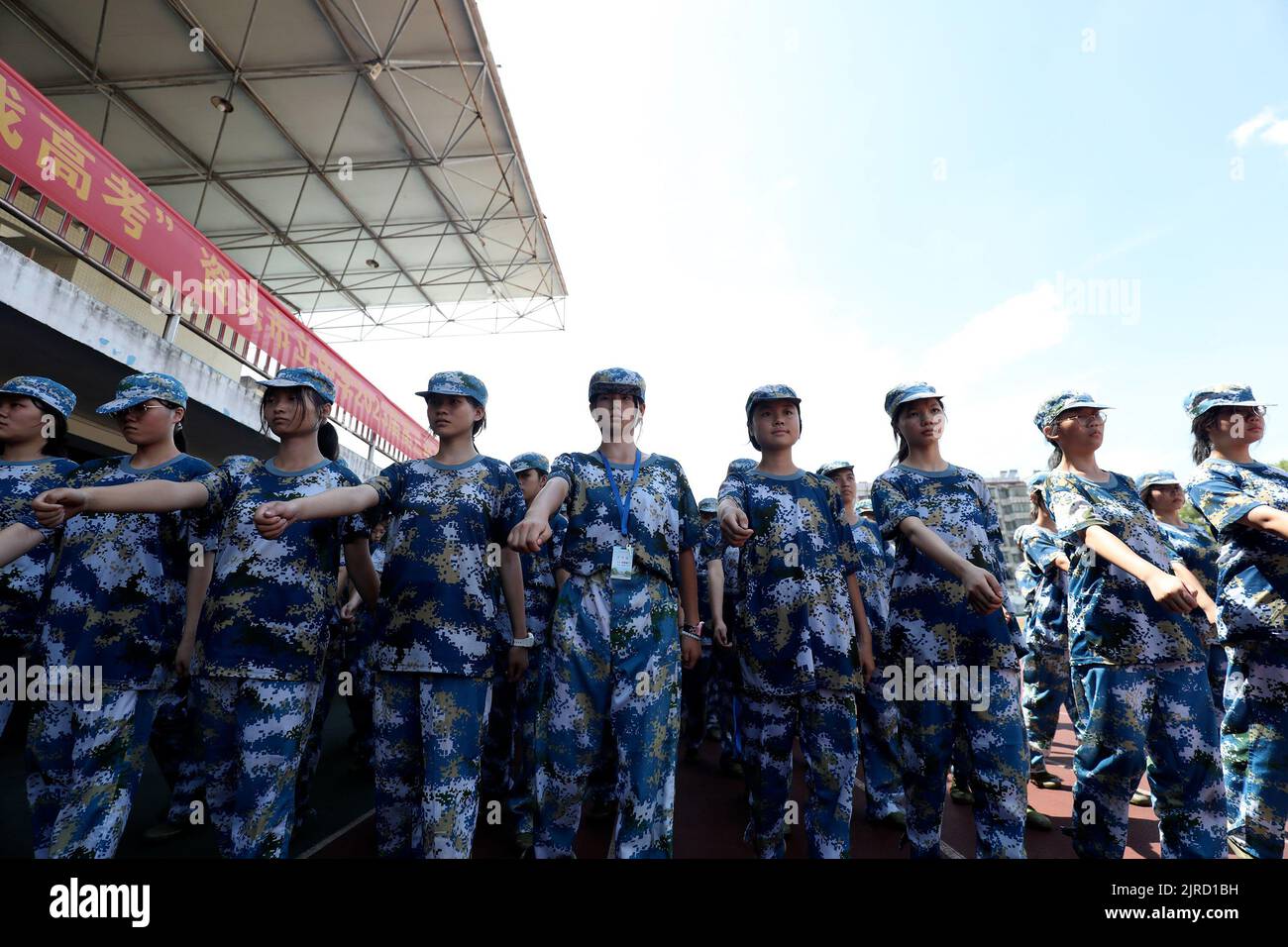 CHENZHOU, CHINA - AUGUST 22, 2022 - Middle school students conduct ...