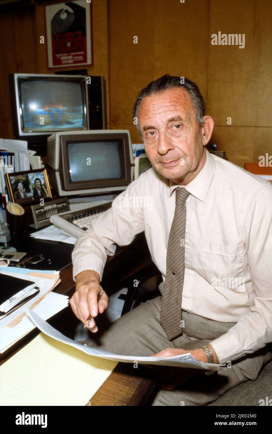 George Gerbner, founder of communication theory Stock Photo - Alamy