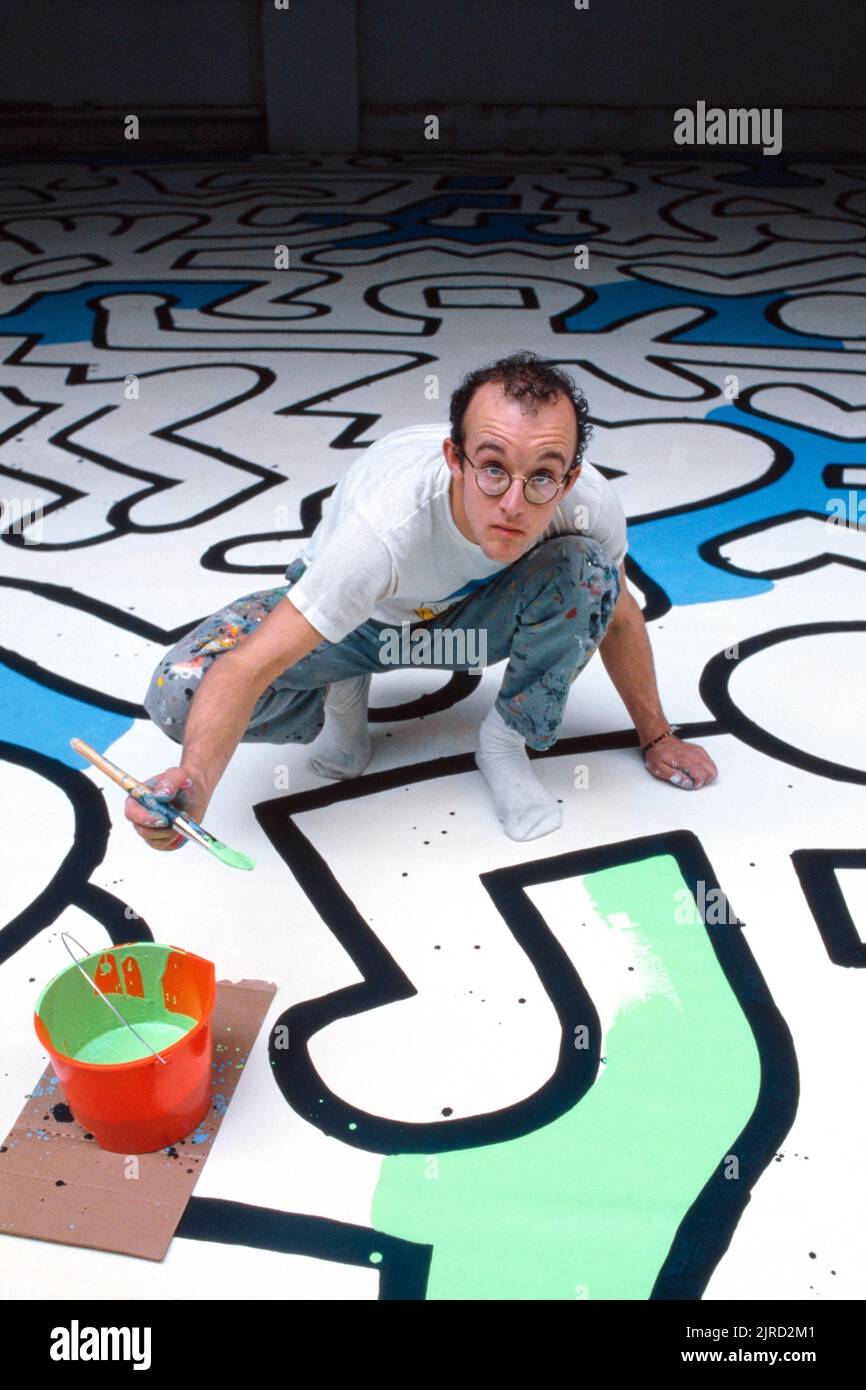 Keith Haring, American artist Stock Photo - Alamy