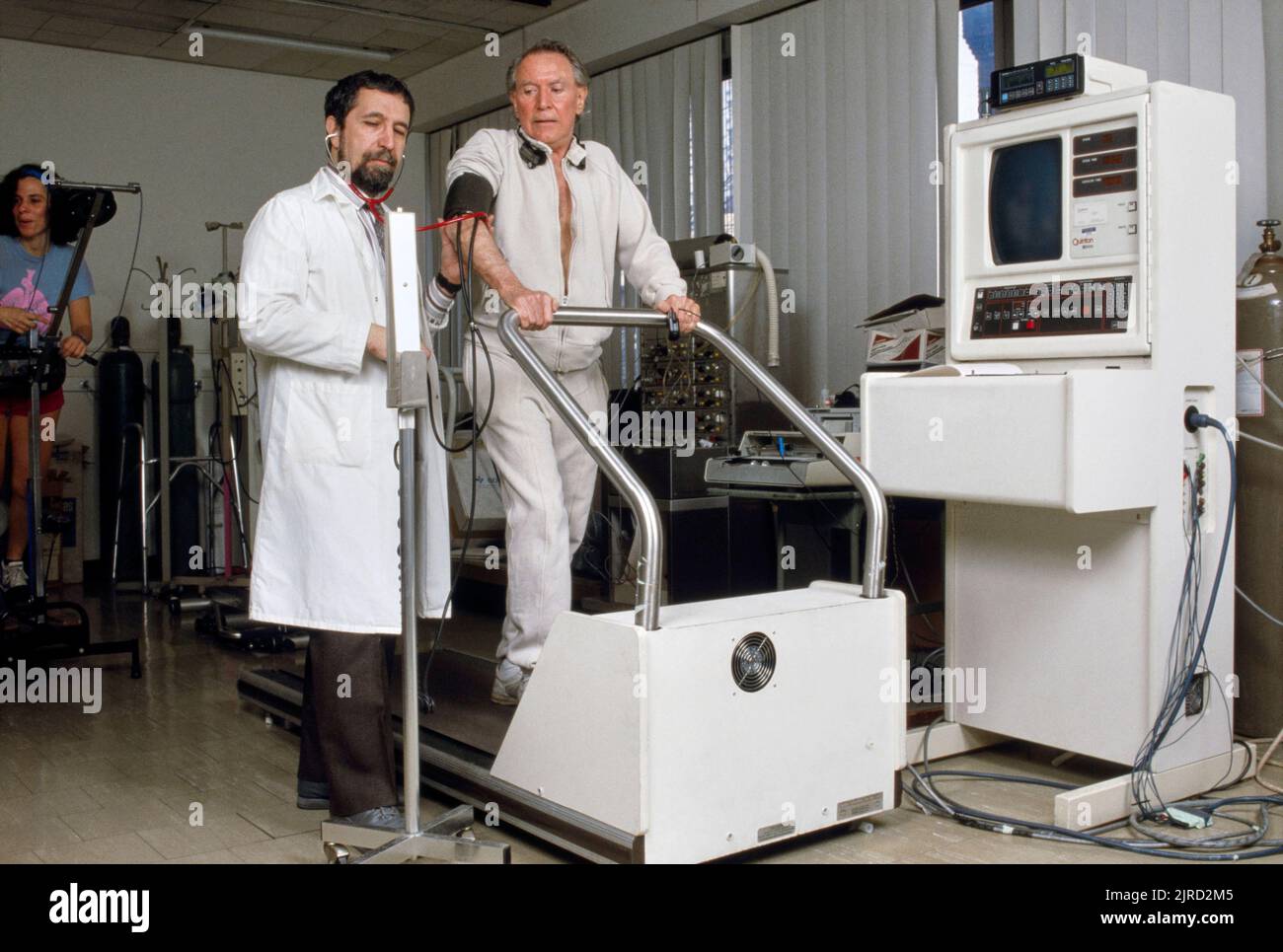 Dr Francois Haas with patients at Rusk Institute, USA Stock Photo - Alamy