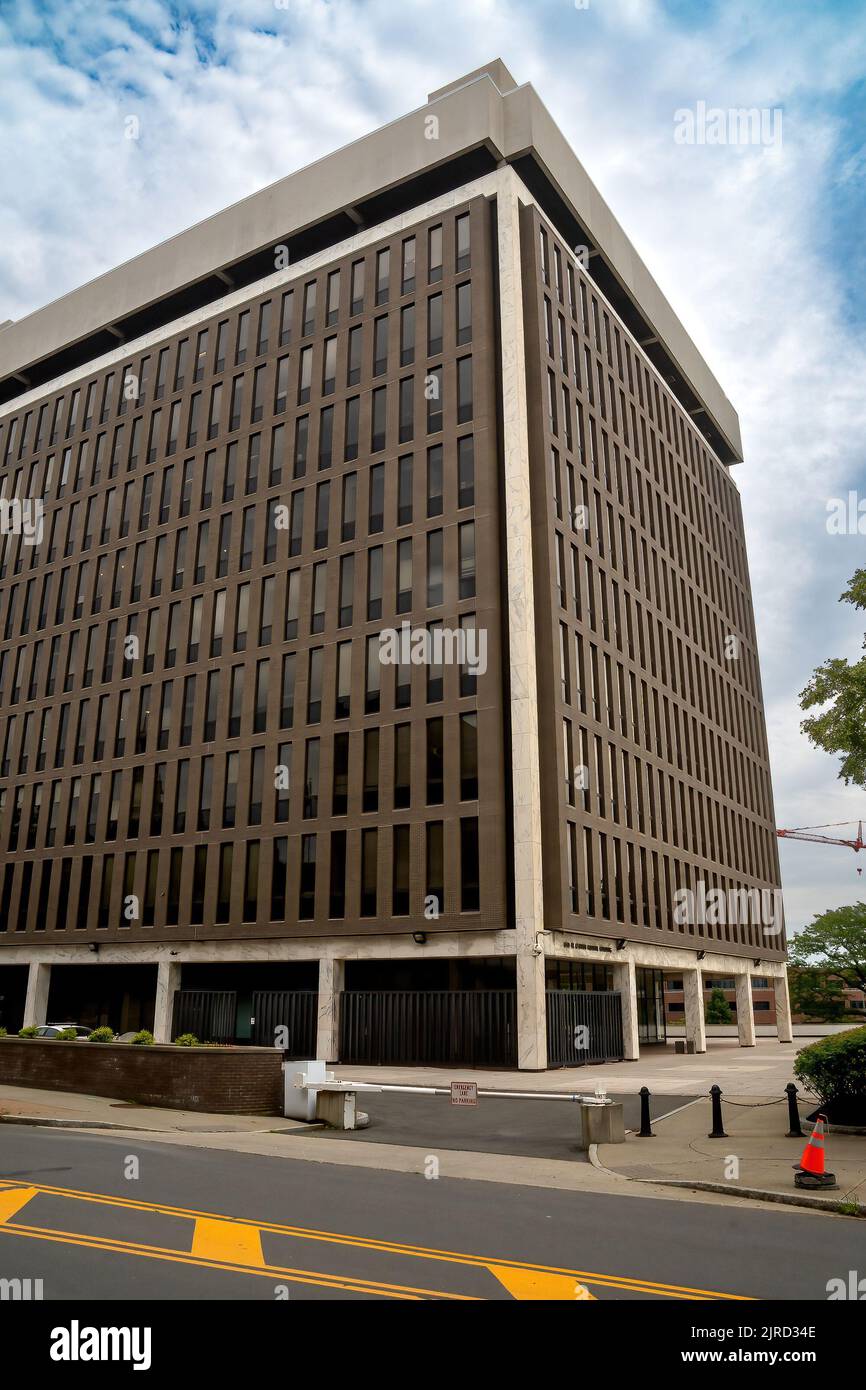 Albany, NY - USA - Aug 5, 2022 vertical view of the US Social Security ...