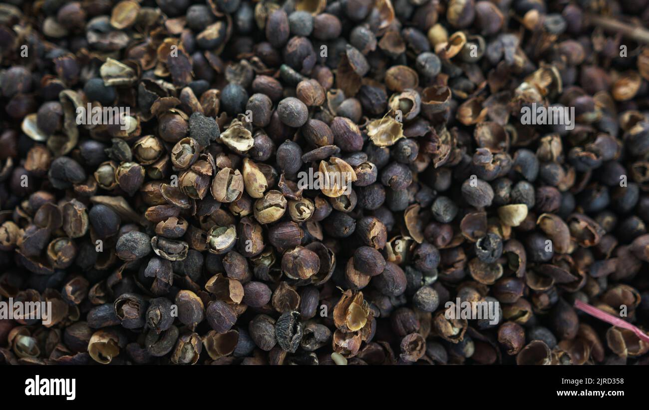 A heap of coffee bean husk Stock Photo - Alamy