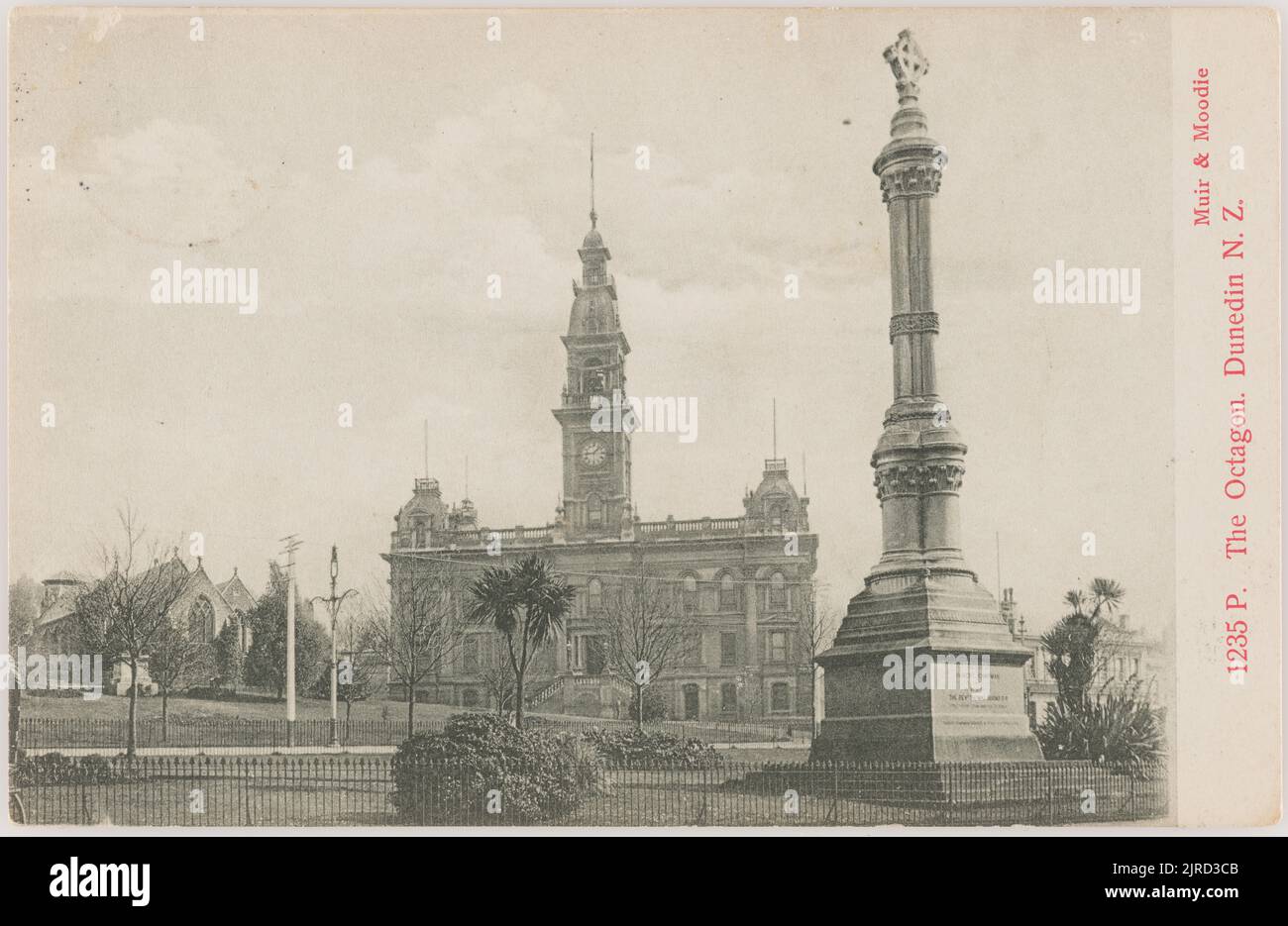 The Octagon, Dunedin, New Zealand, 1905, Dunedin, by Muir & Moodie ...
