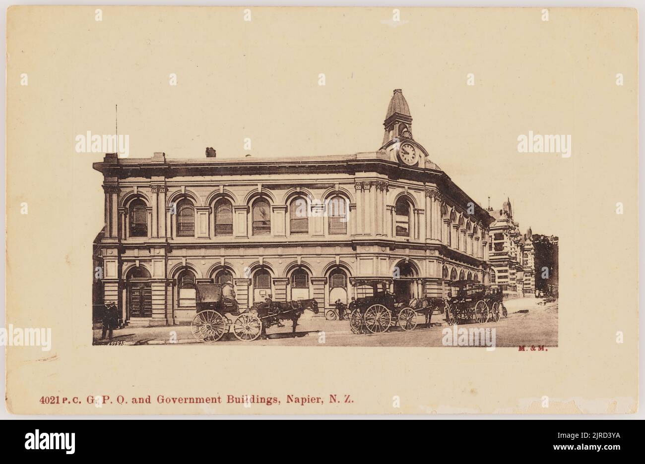 General Post Office and Government Buildings, Napier, New Zealand, 1909 ...