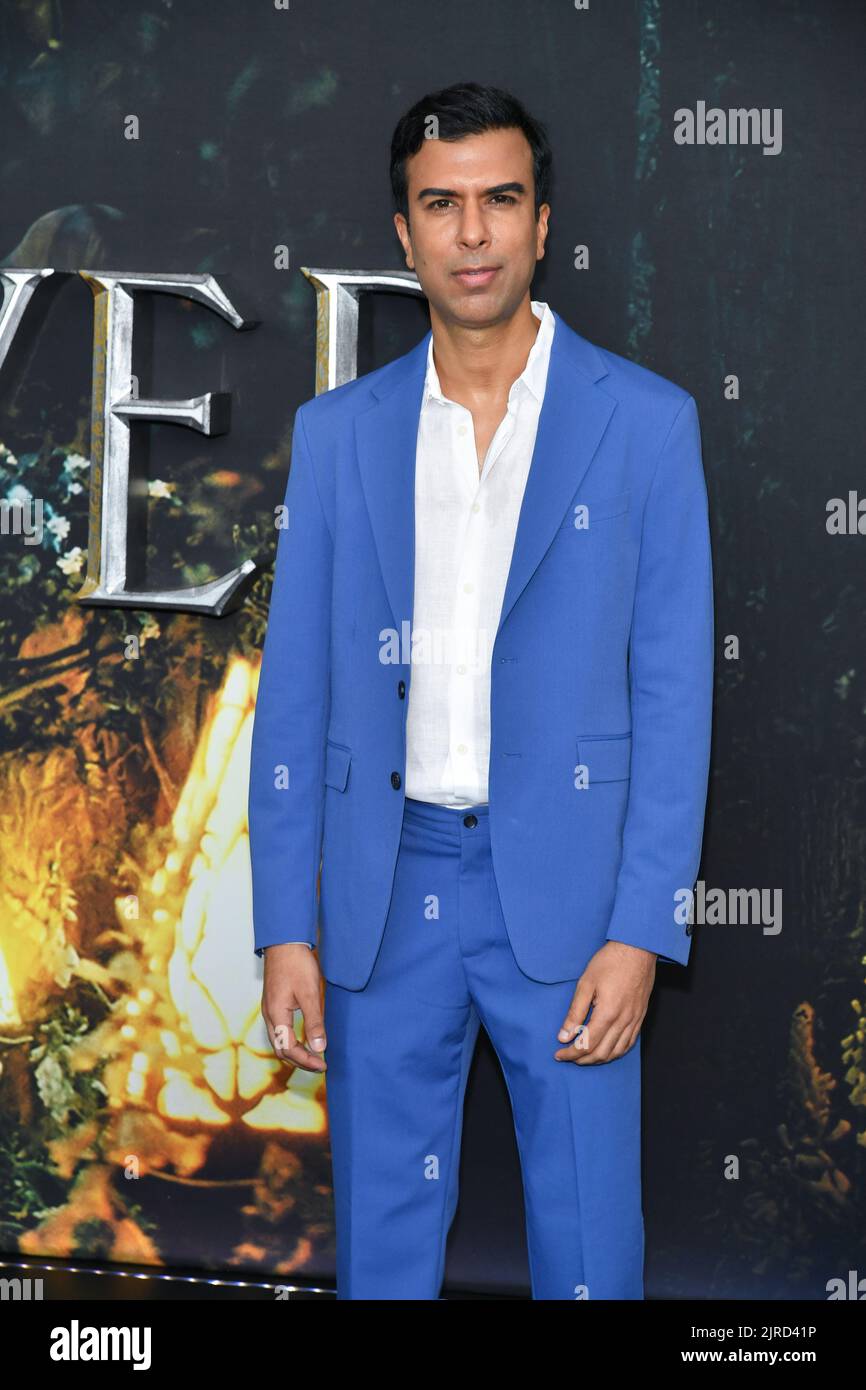 Soman Chainani attends "The Lord Of The Rings: The Rings Of Power" New ...