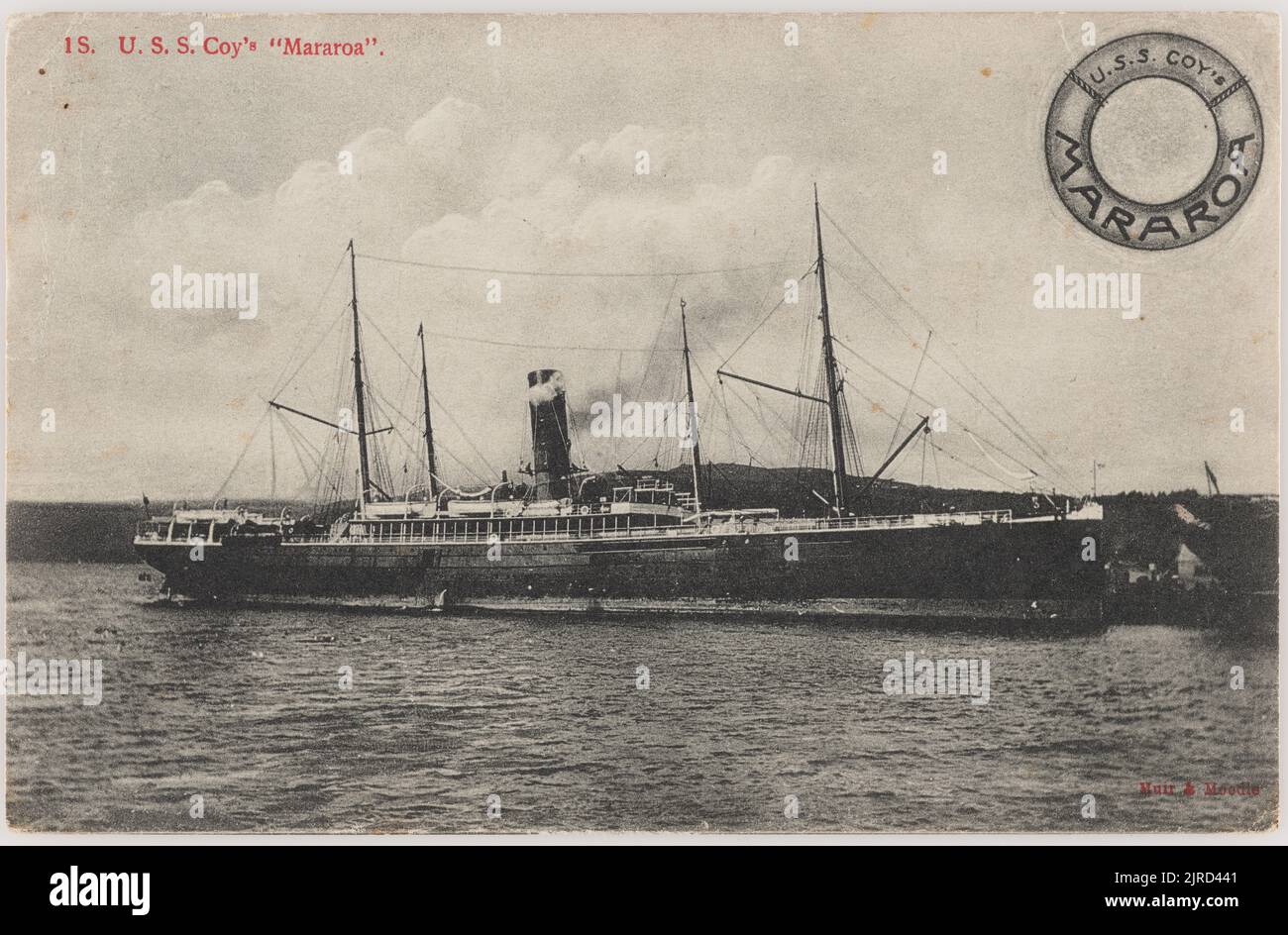 Union Steam Ship Mararoa, 1909 - 1915, New Zealand, by Muir & Moodie ...