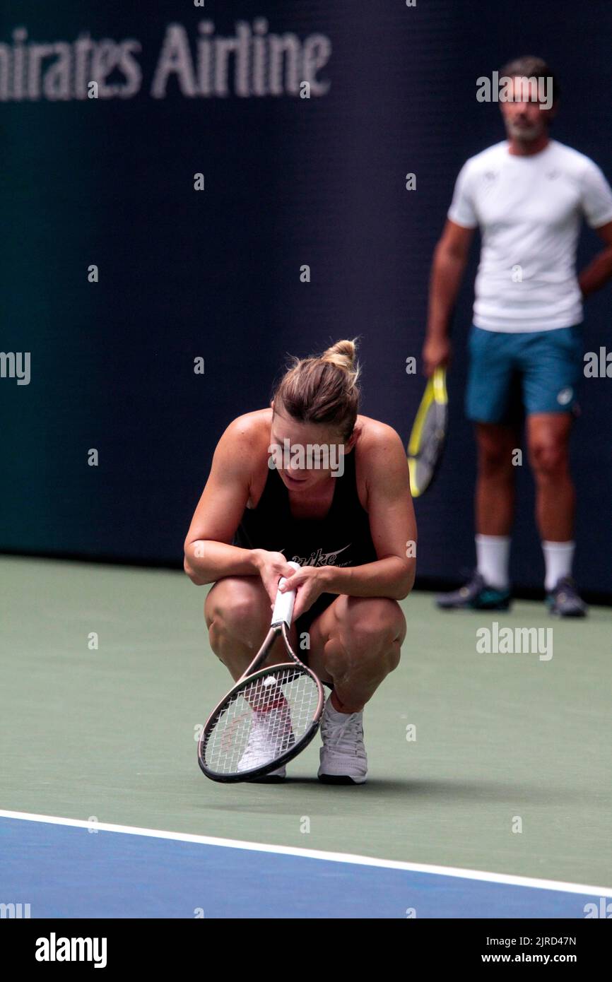 Flushing Meadows, New York, USA. 23rd Aug, 2022. Romania's Simona Halep ...