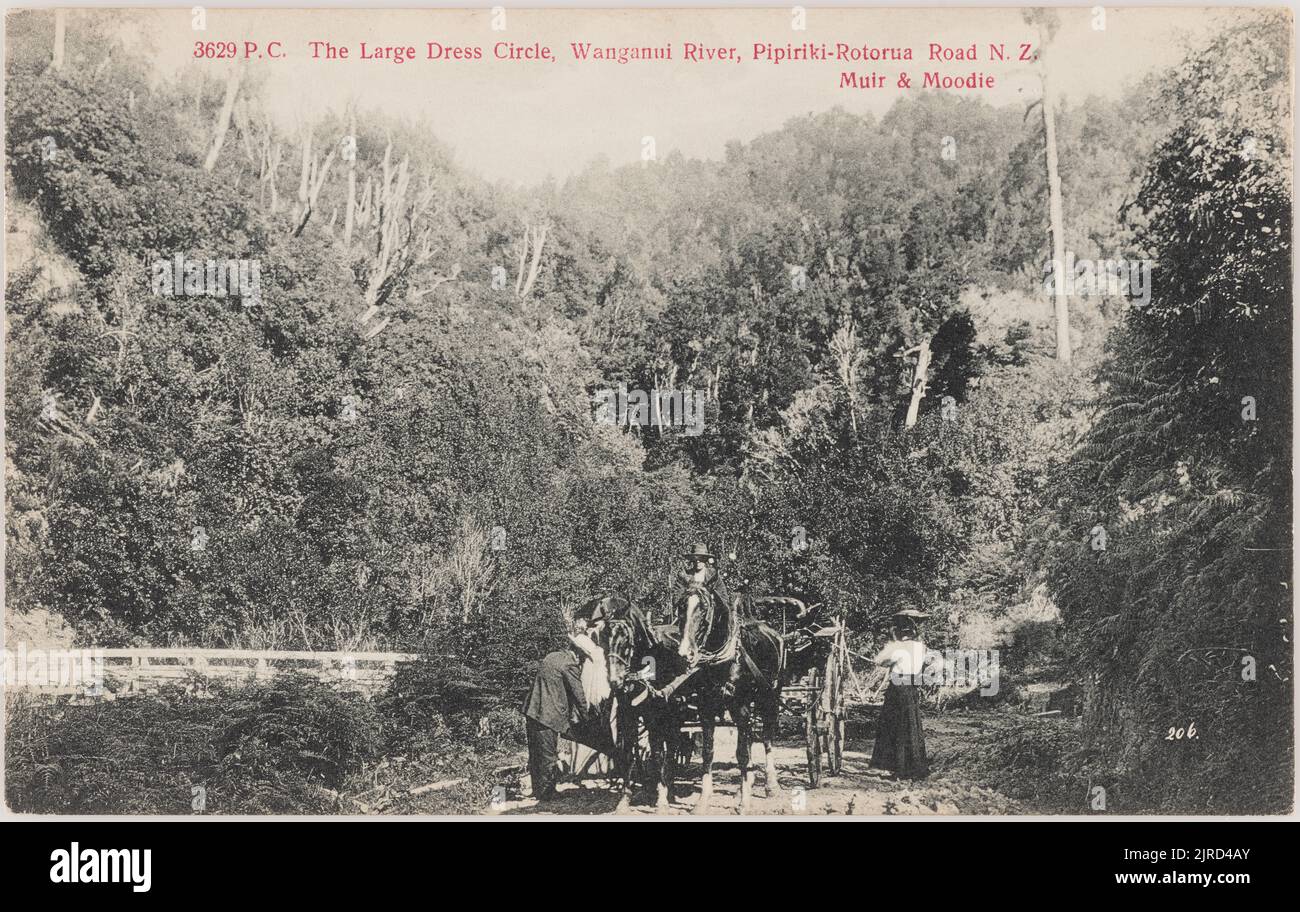 The Large Dress Circle, Wanganui River, Pipiriki-Rotorua Road, New ...