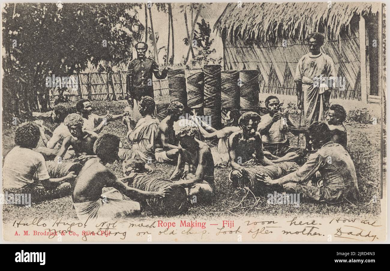 Fiji rope making hi-res stock photography and images - Alamy