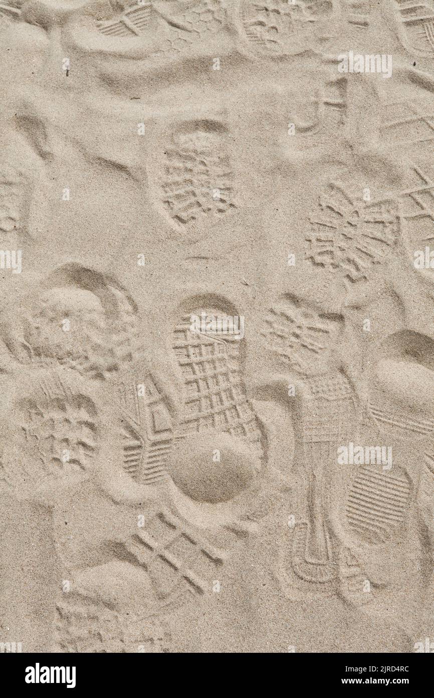 Footprints (times gone by Stock Photo - Alamy