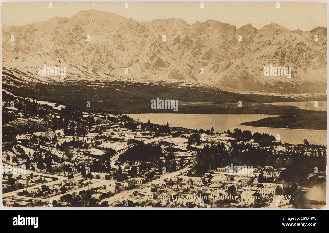 Queenstown under snow, Queenstown, by Frederick George Radcliffe, Frank ...