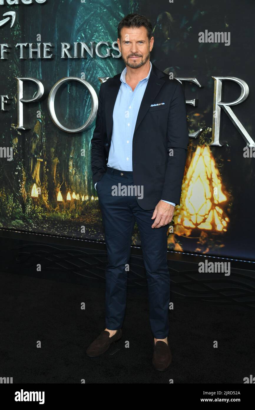 Lloyd Owen attends "The Lord Of The Rings: The Rings Of Power" New York ...