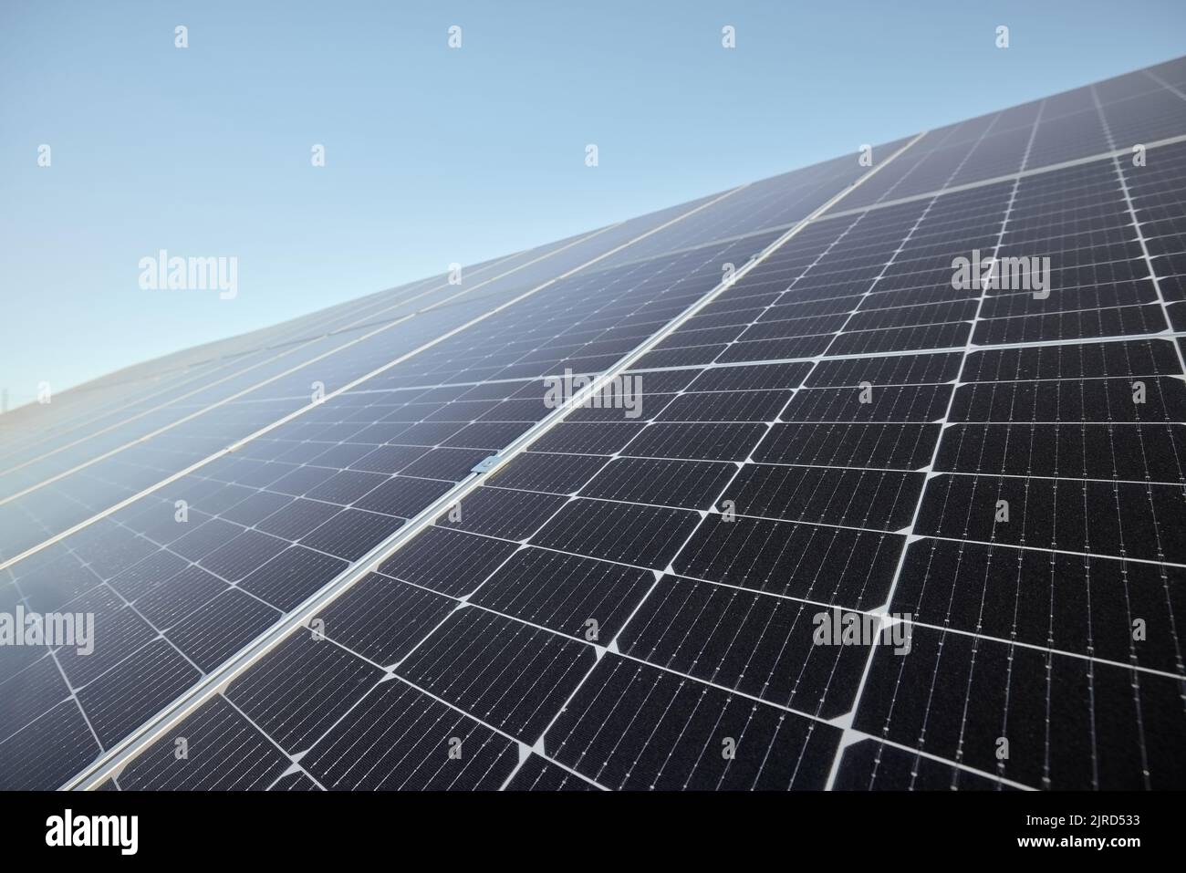 Renewable, clean and green energy with solar panels for future eco ...