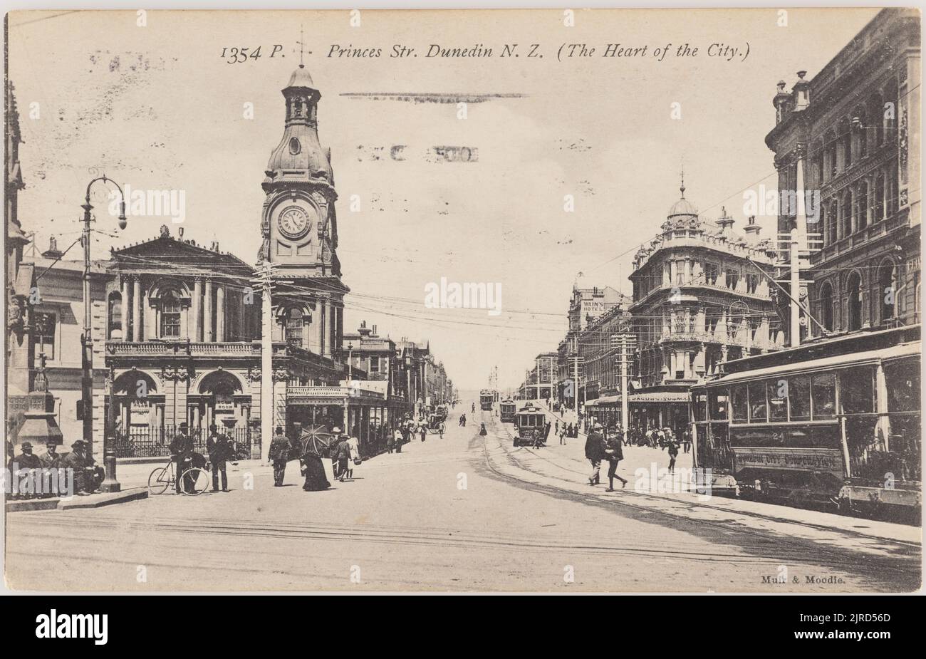 Princes Street. Dunedin N.Z (The Heart of the City.), Dunedin, by Muir ...
