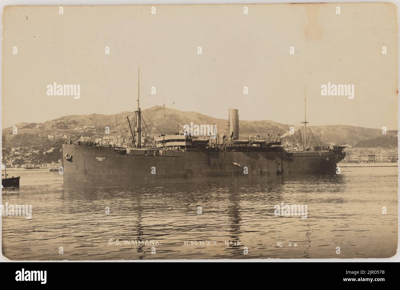 S.S. Waimana, Wellington, by John Dickie Stock Photo - Alamy