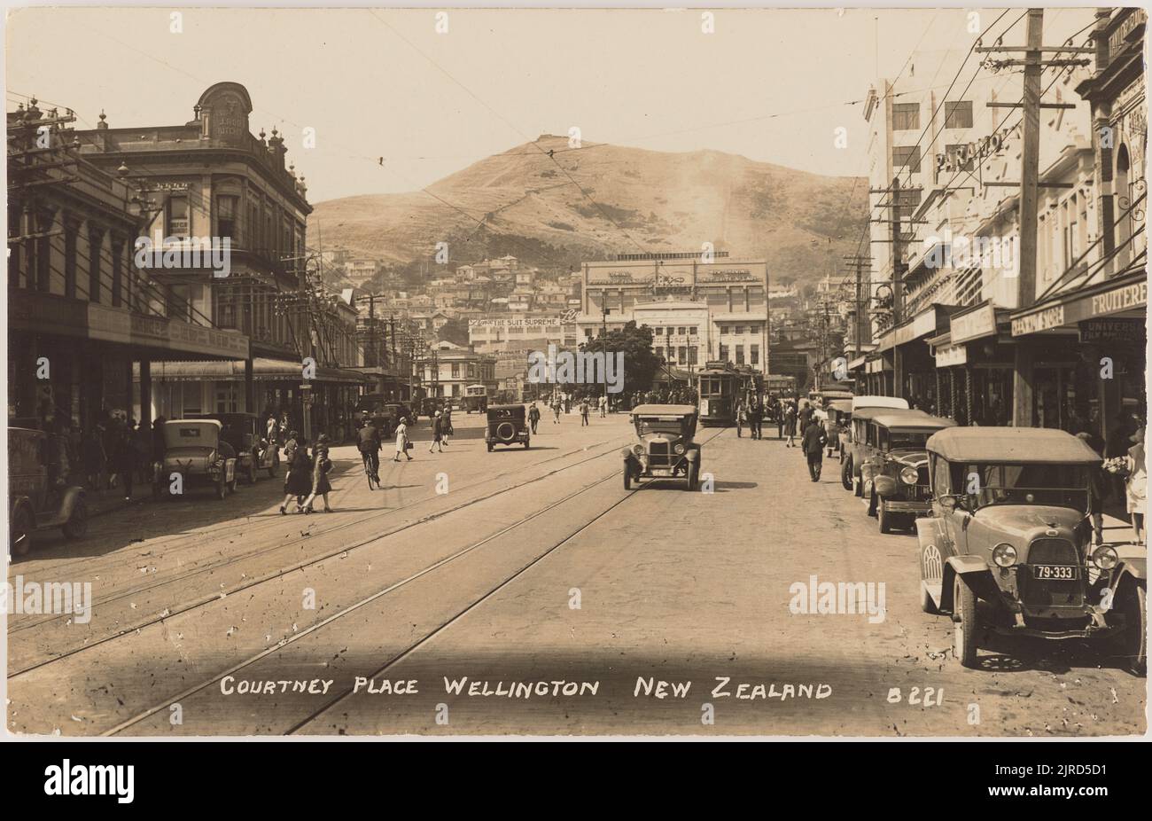 Courtney [sic] Place, Wellington, circa 1928, Wellington, by Sydney ...