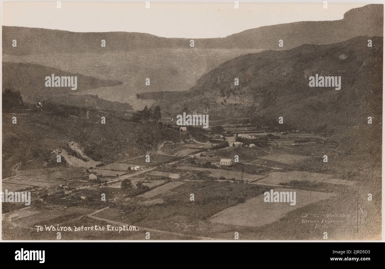 Te Wairoa before the eruption, circa 1880s, Tarawera, maker unknown ...