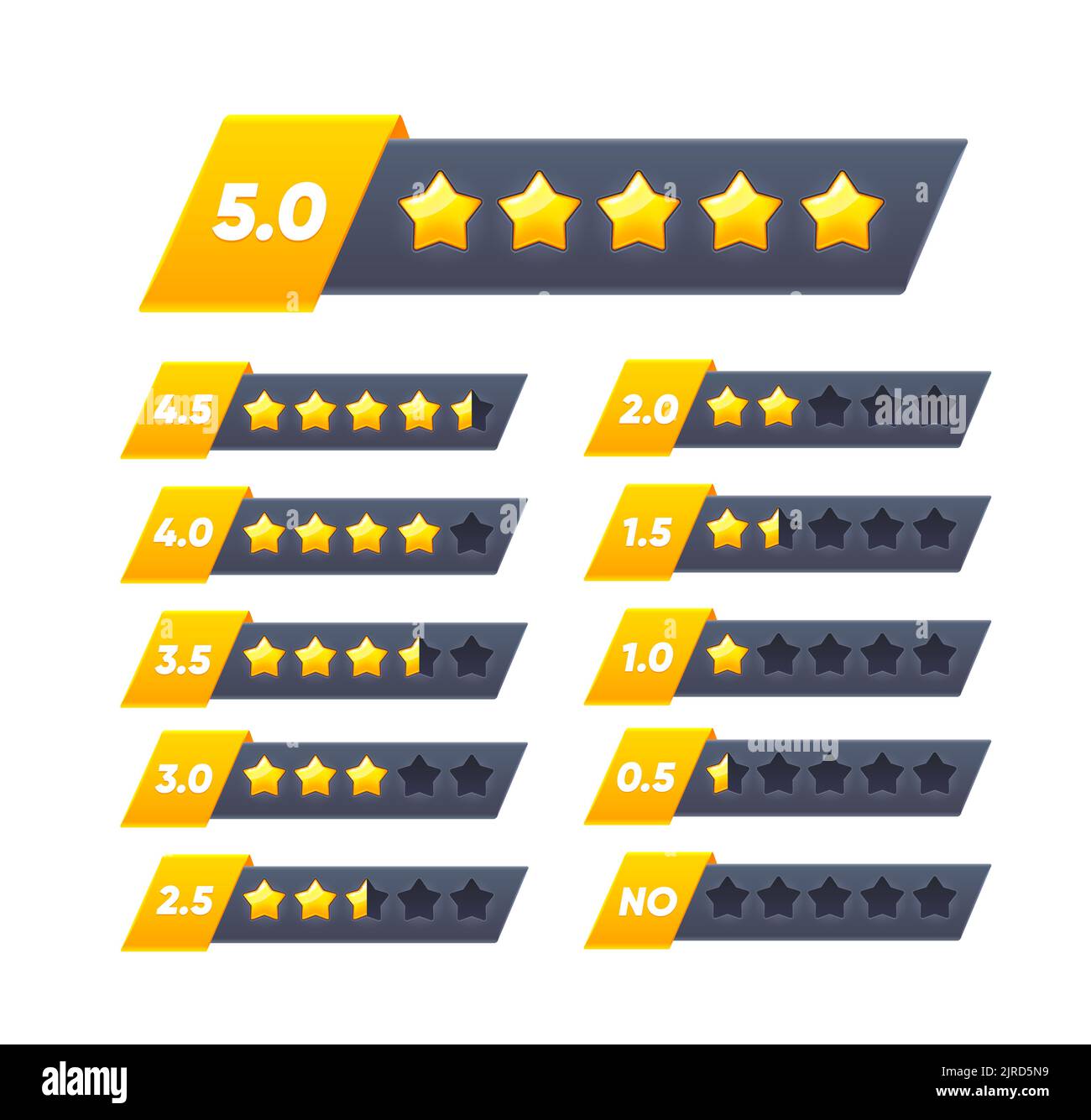 Five golden star review rate. Customer feedback. User opinion, product ...