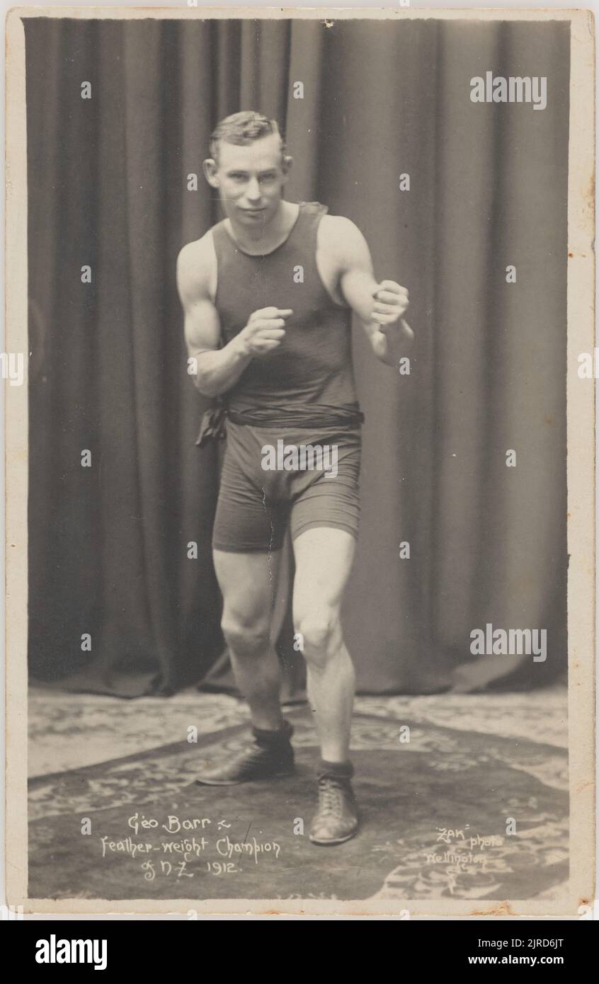 Boxer, circa 1912, Wellington, by Zak (Joseph Zachariah Stock Photo - Alamy